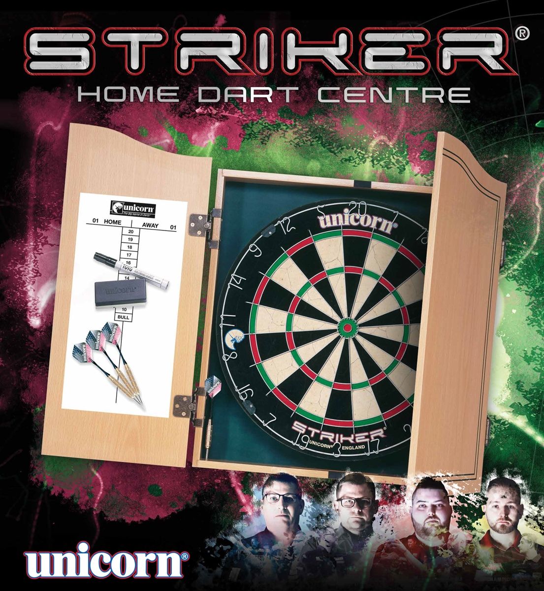 Unicorn Dart Set with Cabinet